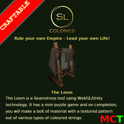 Second Life Marketplace - [SL Colonies] Craftables :: The Loom